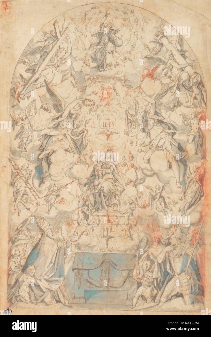 Madonna and Child with Angels Bearing Symbols of the Passion, Friedrich ...