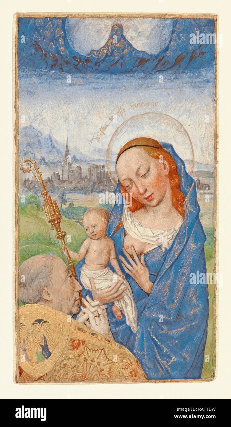 Saint Bernard's Vision of the Virgin and Child, Simon Marmion, Flemish ...