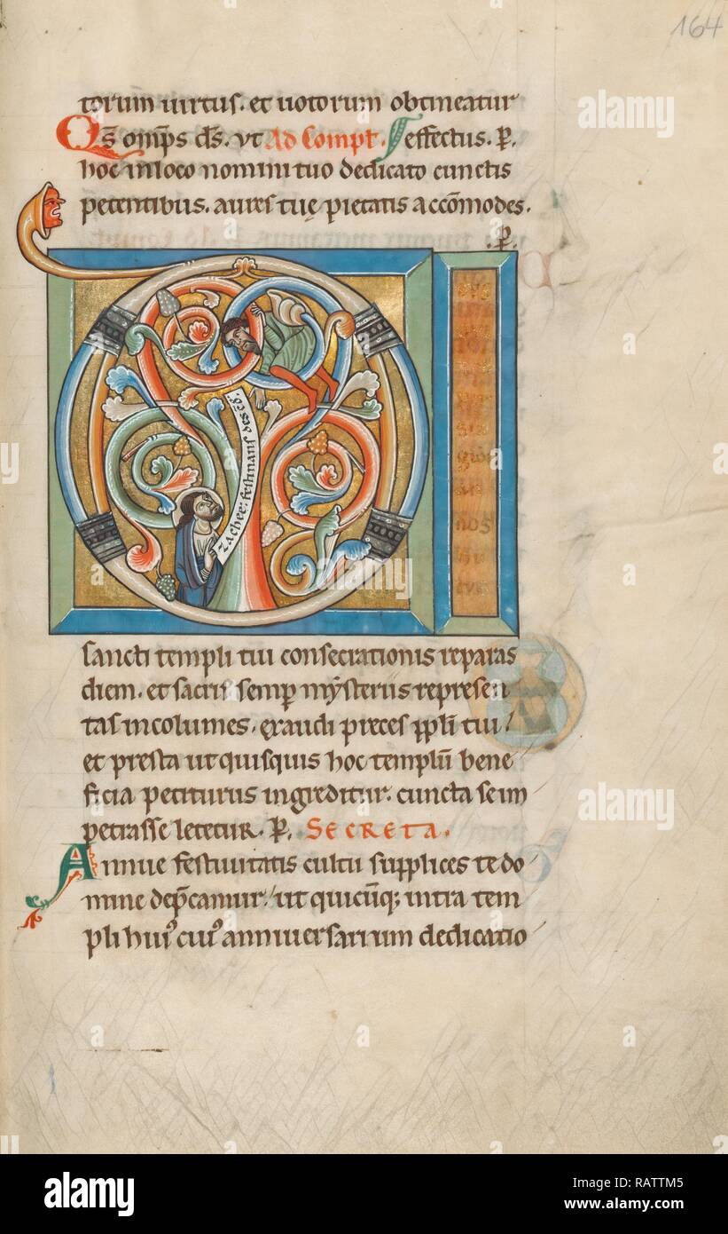 Initial D: Zacchaeus and Christ, Unknown, Hildesheim, Germany, Europe ...