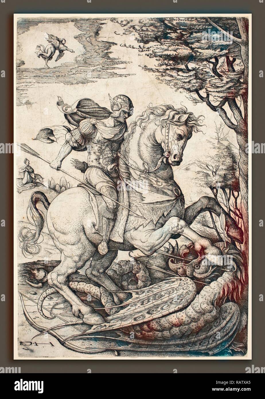 Daniel Hopfer I (German, c. 1470 - 1536), Saint George on Horseback ...