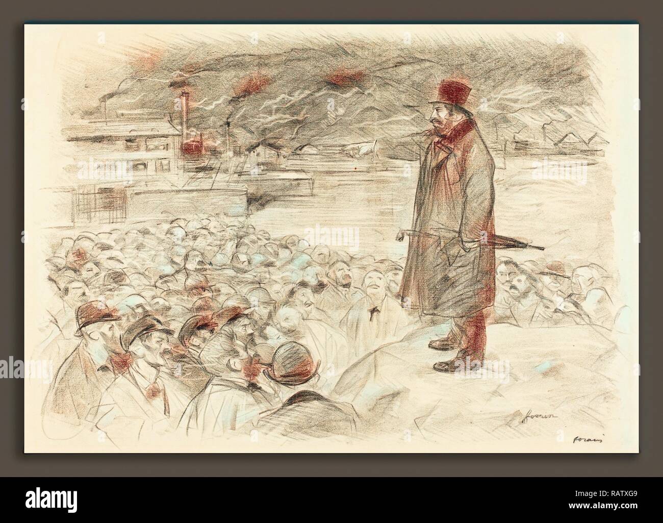 Jean-Louis Forain (French, 1852 - 1931), Scene of a Strike (third plate ...