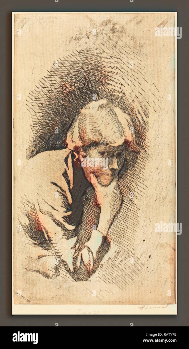 Albert Besnard (French, 1849 - 1934), Carmen, 1885, etching with ...