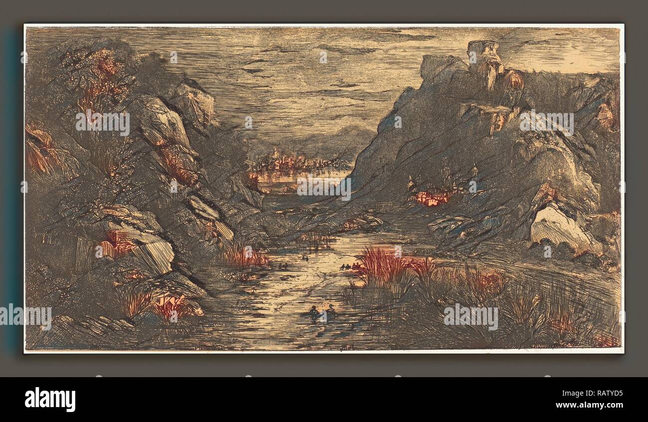 Rodolphe Bresdin (French, 1822 - 1885), Cite Lointaine, 1868 ...