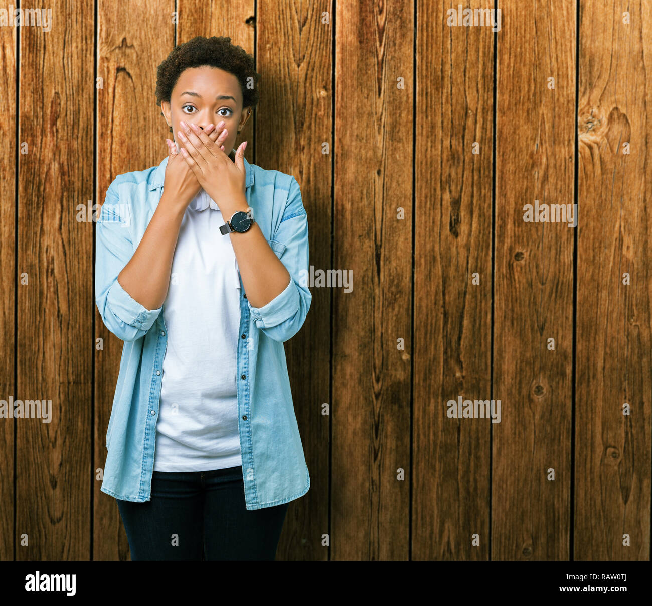 Shy woman singing hi-res stock photography and images - Alamy