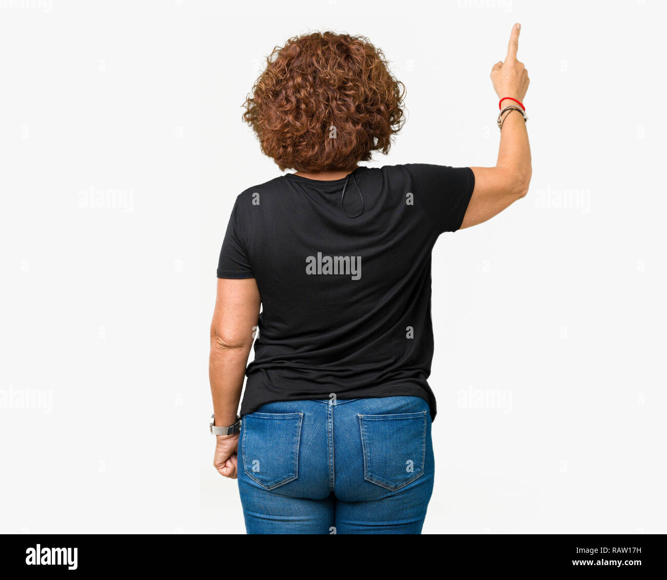 Beautiful middle ager senior woman over isolated background Posing ...