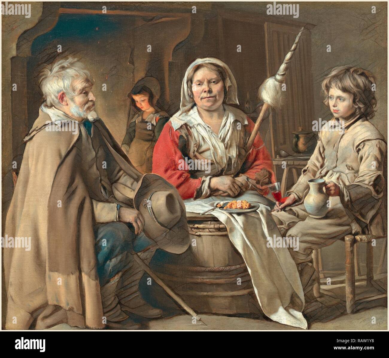 Louis Le Nain, French (c. 1600-1603-1648), Peasant Interior, c. 1645 ...