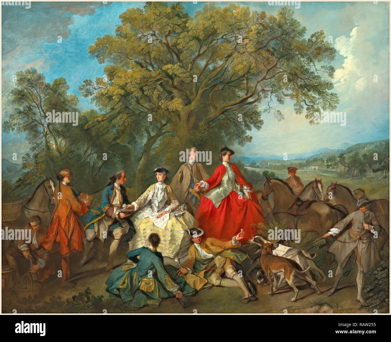 Nicolas Lancret, French (1690-1743), Picnic after the Hunt, probably c ...