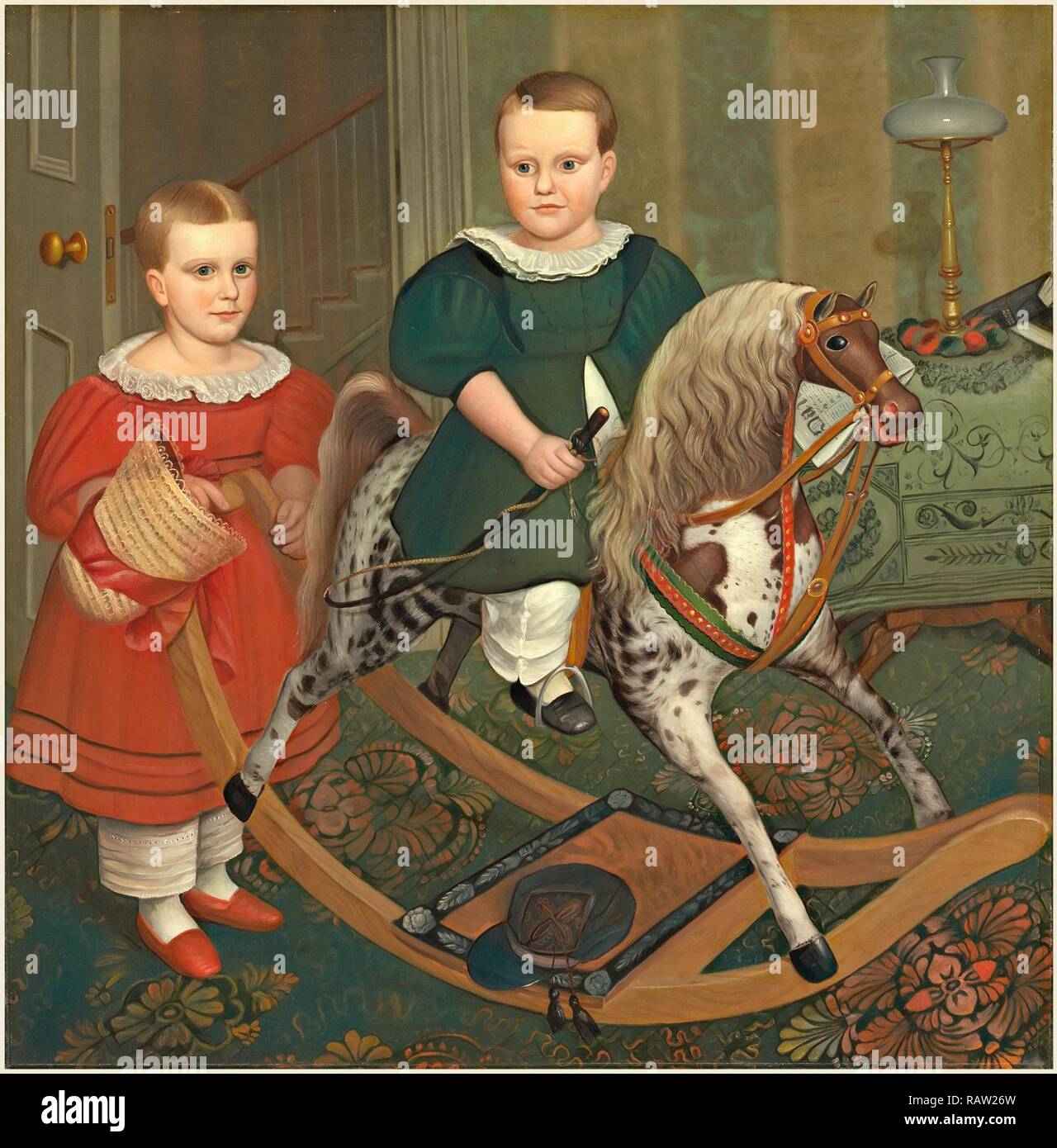 Robert Peckham, American (1785-1877), The Hobby Horse, c. 1840, oil on ...