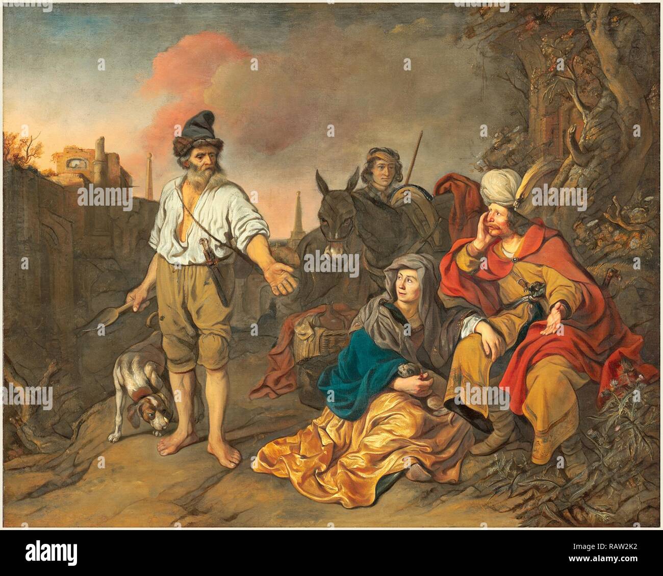 Gerbrand van den Eeckhout, Dutch (1621-1674), The Levite at Gibeah ...