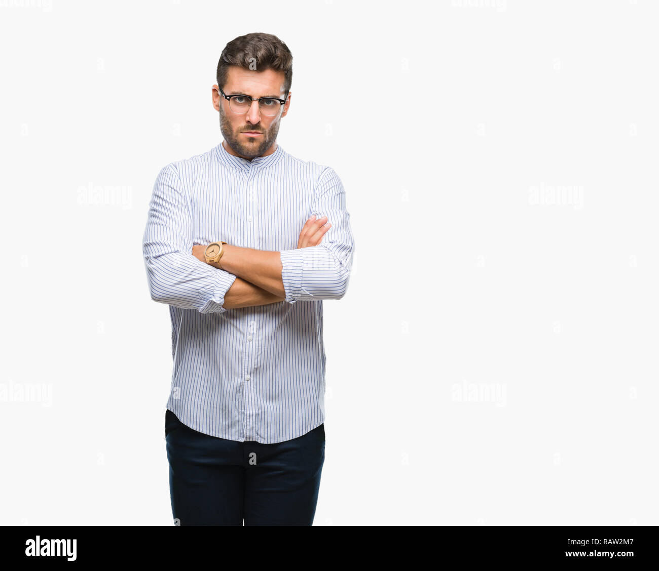 Angry boy arms crossed Cut Out Stock Images & Pictures - Alamy