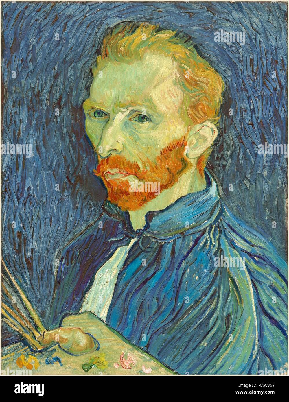 Vincent van Gogh, Dutch (1853-1890), Self-Portrait, 1889, oil on canvas ...