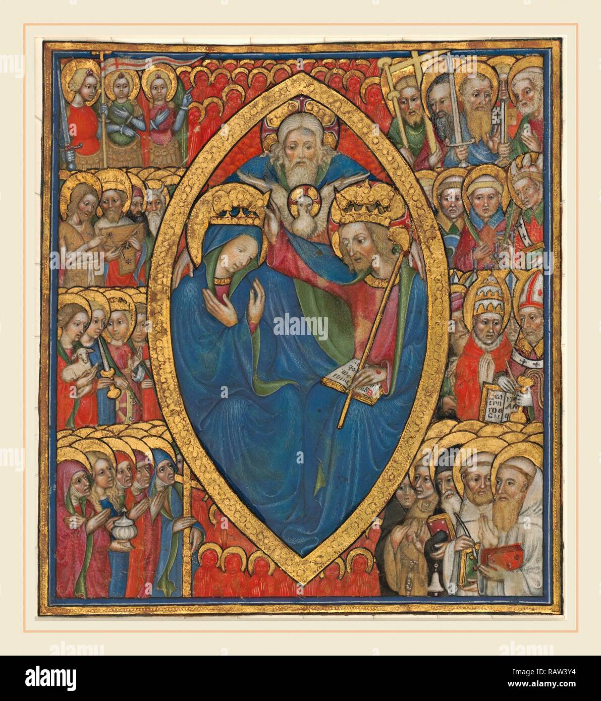 Olivetan Master, Coronation of the Virgin with the Trinity and Saints ...