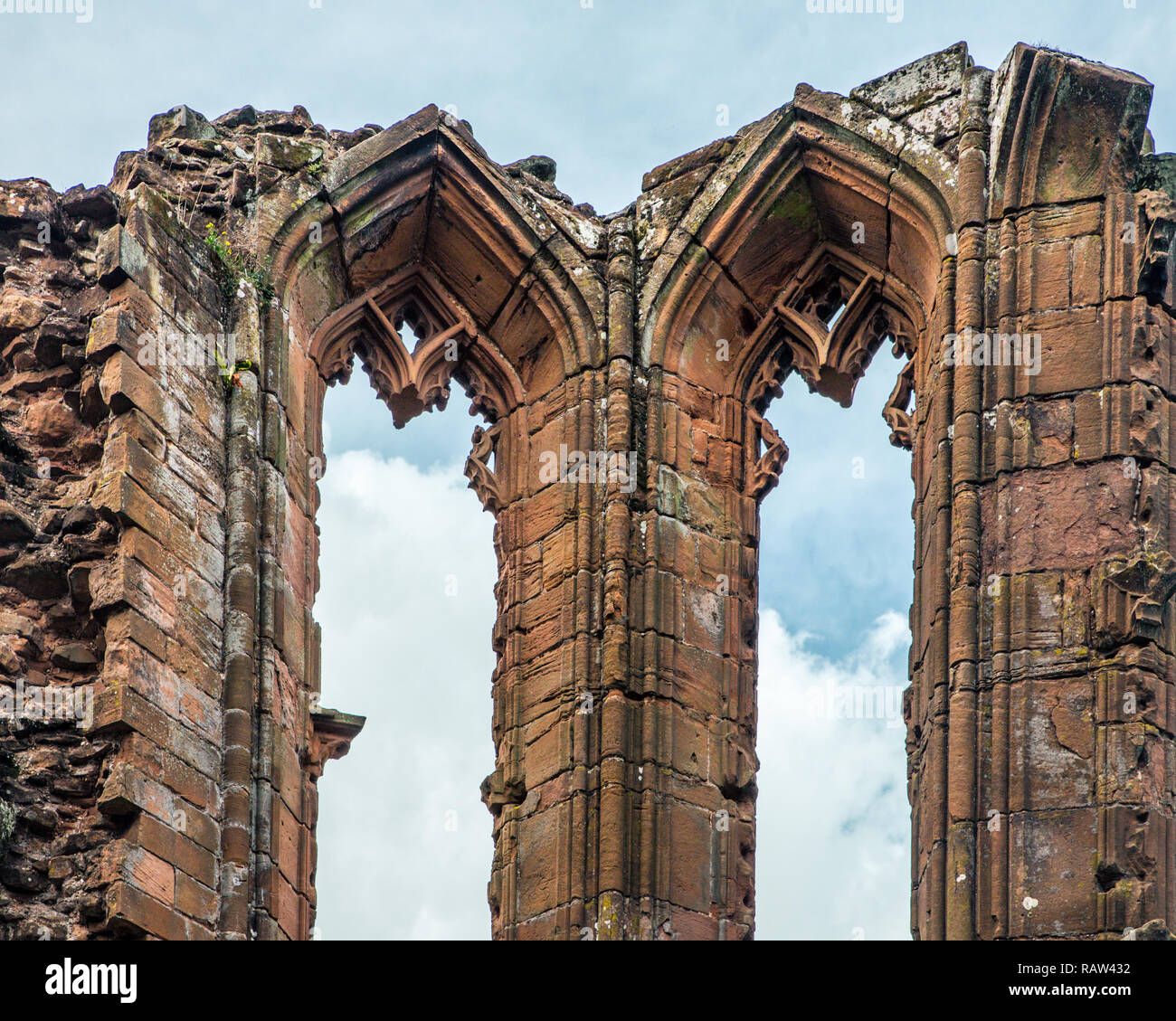 Medieval castle architectural details from Kenilworth Castle UK Stock ...