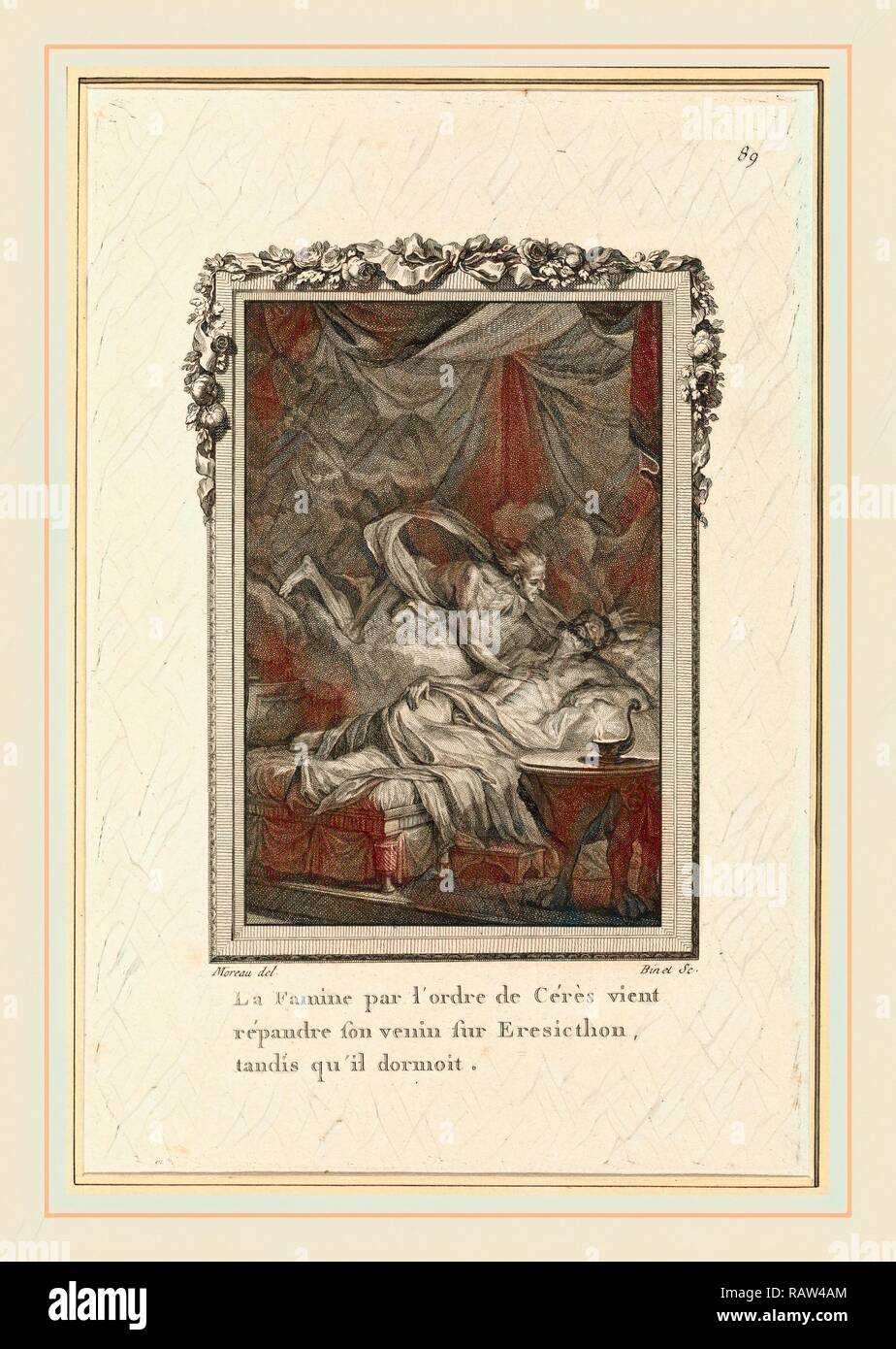 Louis Binet after Jean-Michel Moreau, La Famine par l'ordre de Cérès ...
