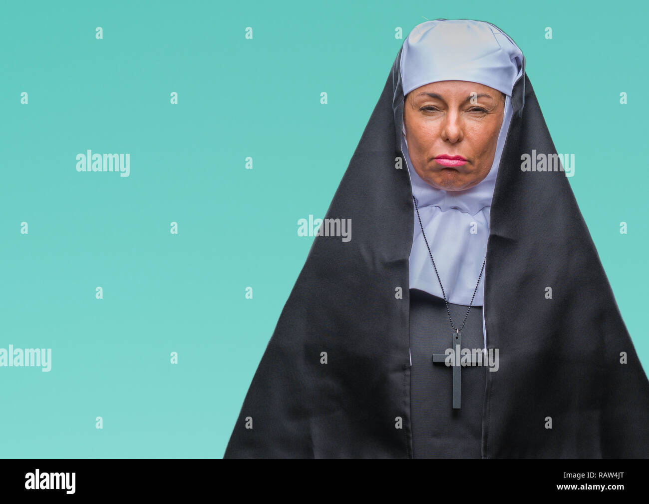 Angry nun hi-res stock photography and images - Alamy