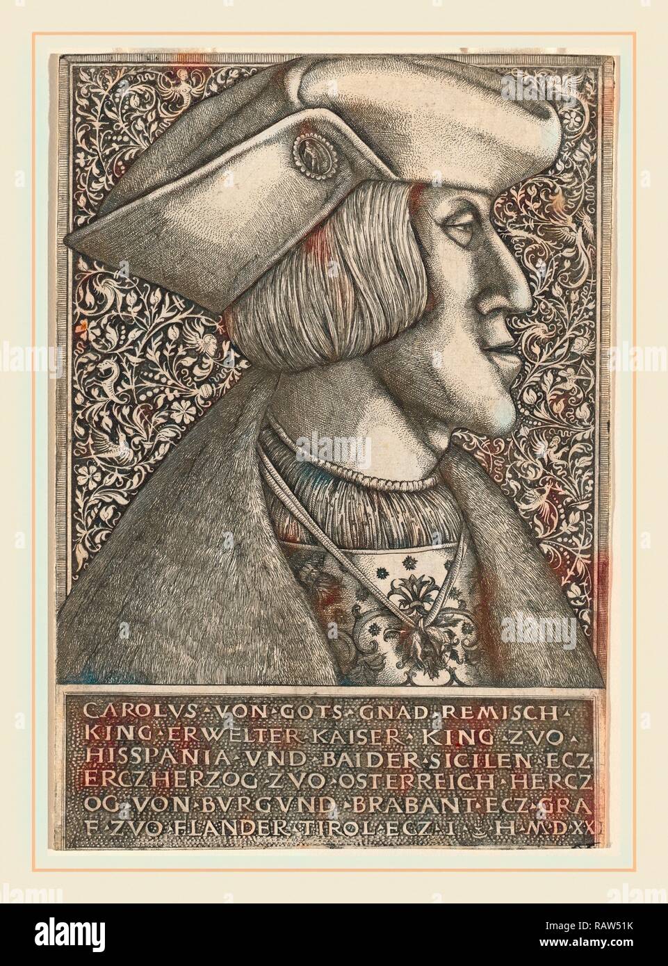 Hieronymus Hopfer, German (active c. 1520-1550 or after), Charles V ...
