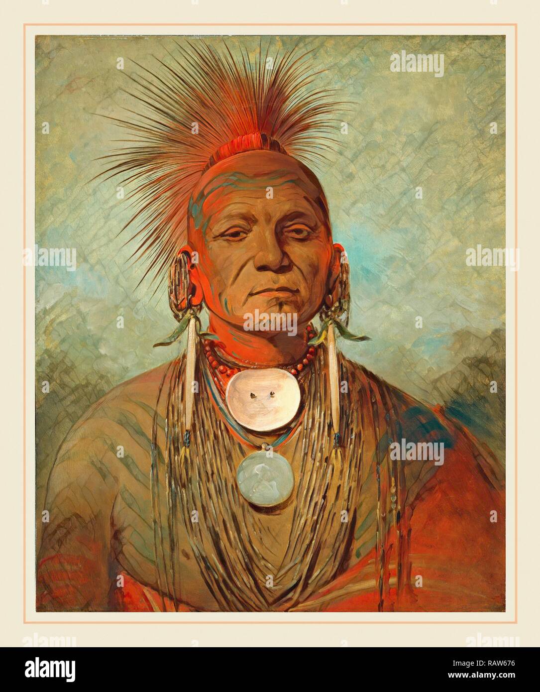 George Catlin, See-non-ty-a, an Iowa Medicine Man, American, 1796-1872 ...