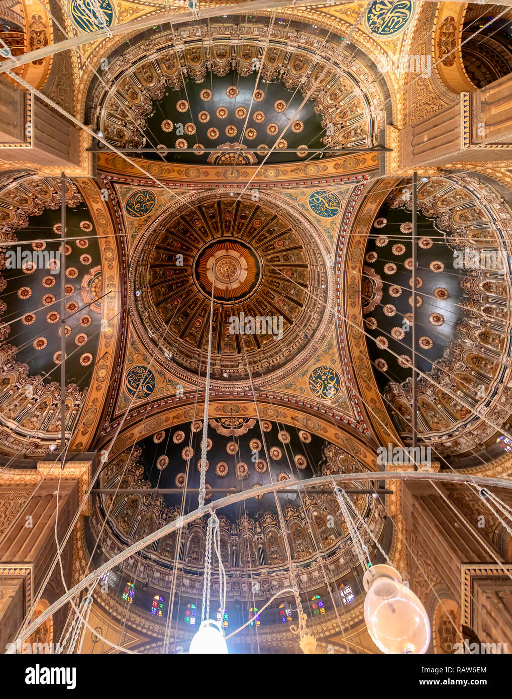 Ceiling of the alabaster mosque on inside hi-res stock photography and ...