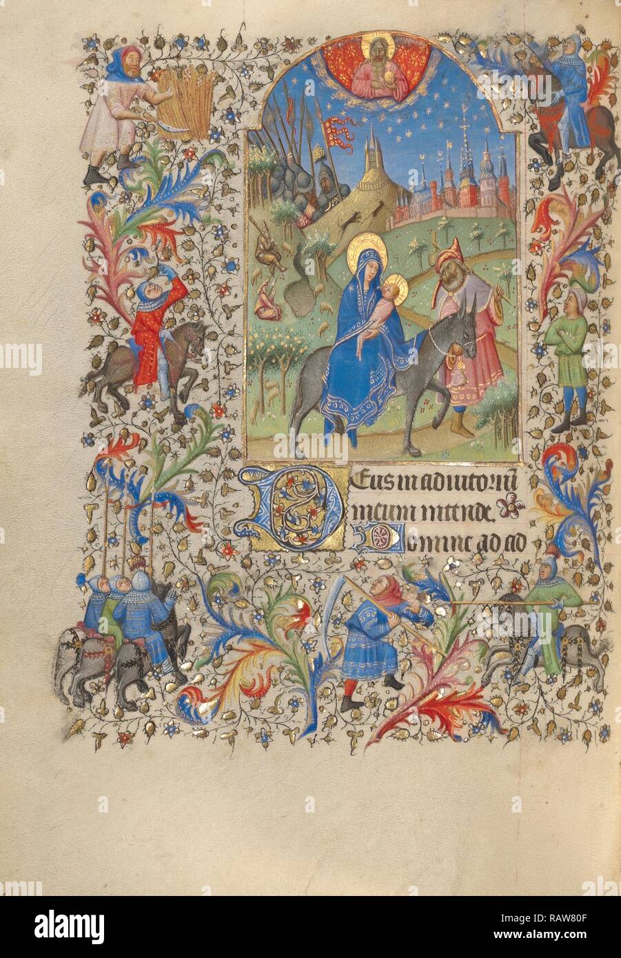 The Flight into Egypt, Spitz Master, French, active about 1415 - 1425 ...