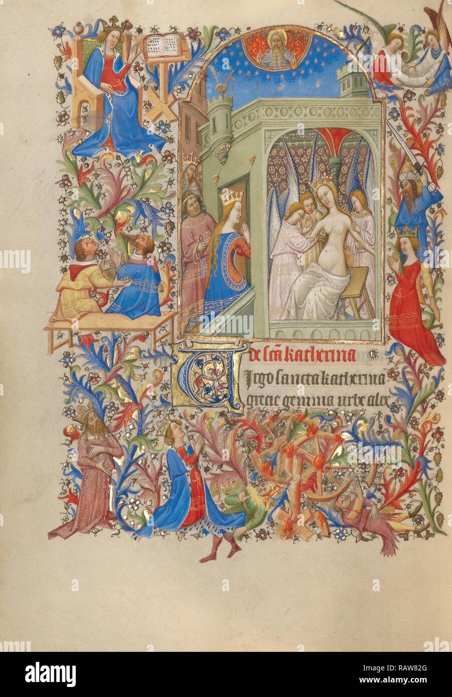 Saint Catherine Tended by Angels, Spitz Master, French, active about ...