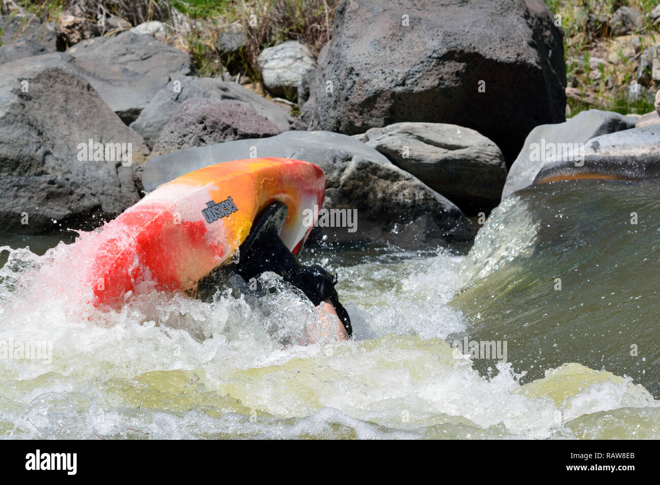 Kayaking on the Rio Grande Stock Photo - Alamy