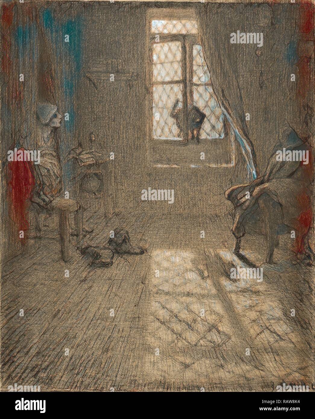 Le chat or The Cat at the Window, Jean-François Millet, French, 1814 ...