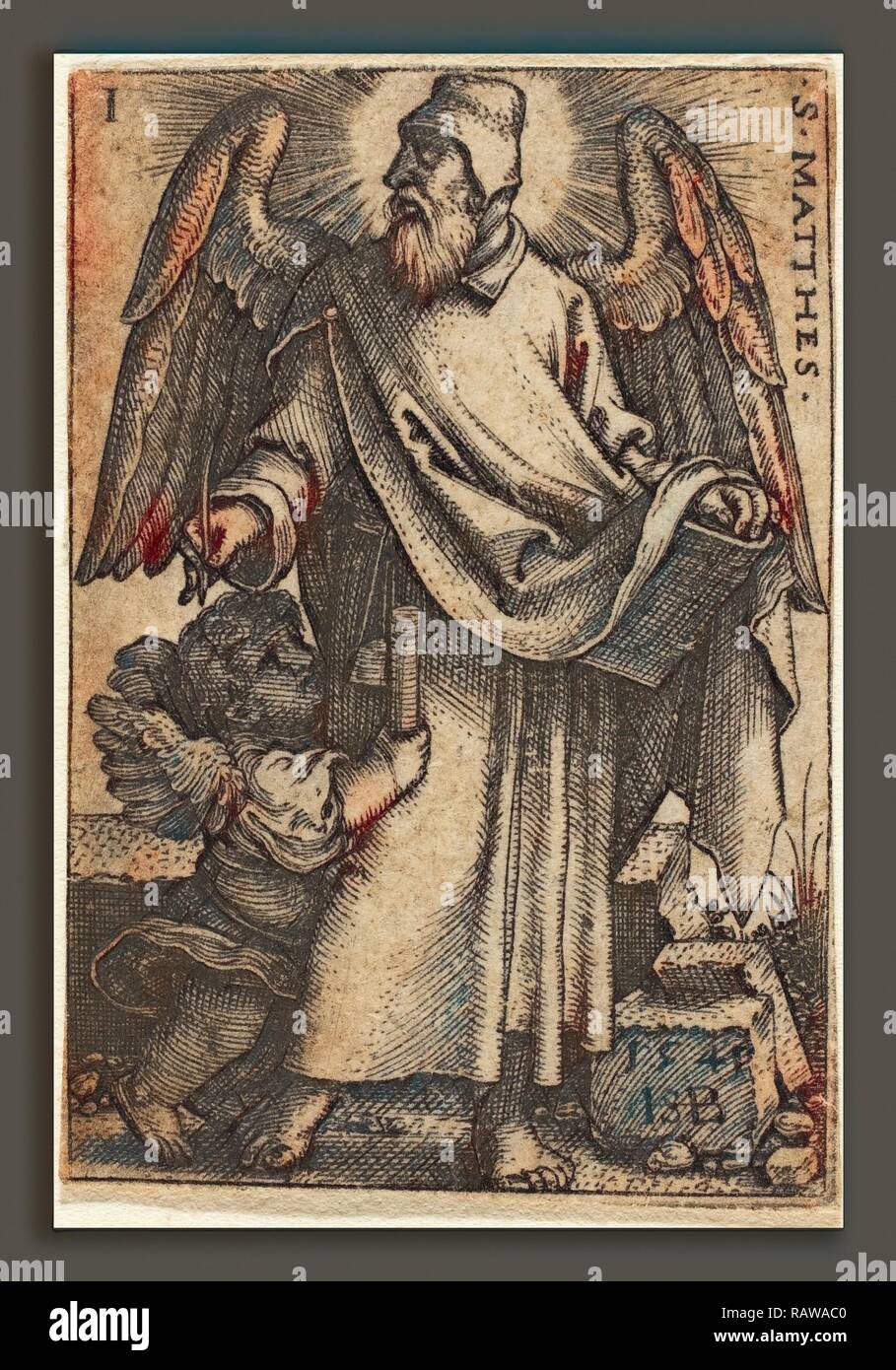 Sebald Beham (German, 1500 - 1550), Matthew, 1541, engraving ...