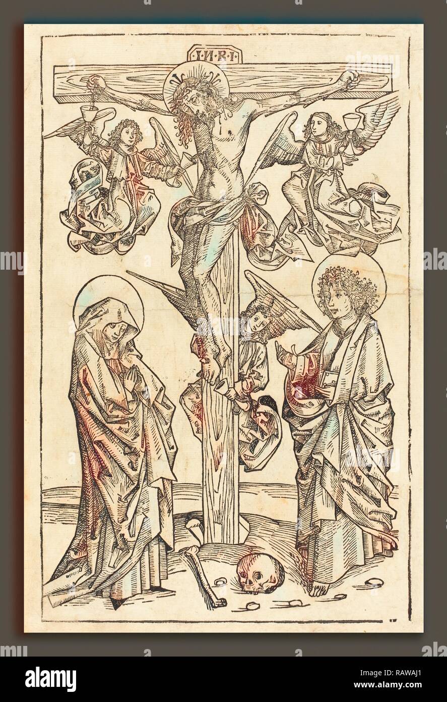 German 15th Century, Christ on the Cross with Angels, 1490-1500 ...