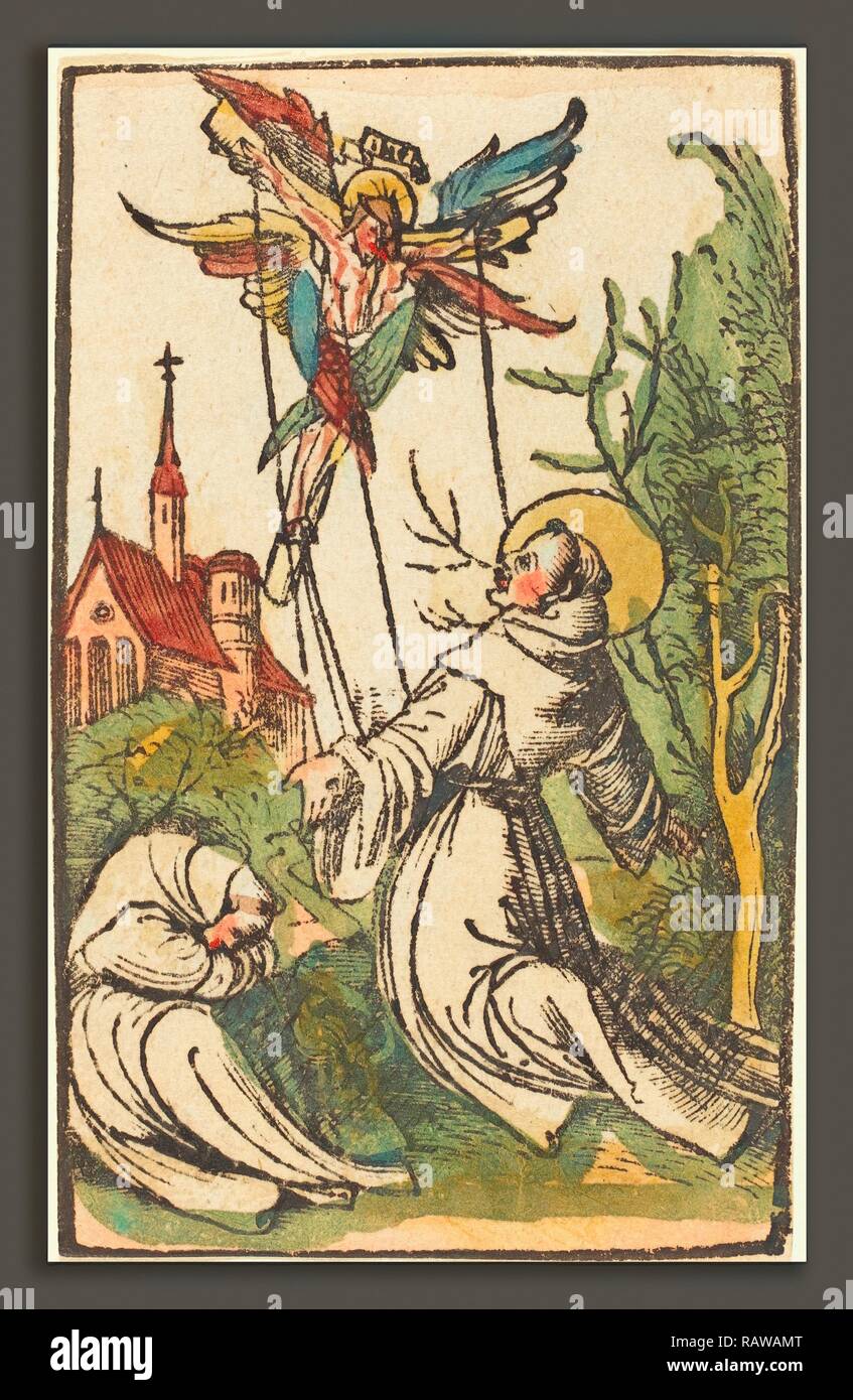 German 15th Century, Saint Francis Receiving the Stigmata, 1500-1510 ...