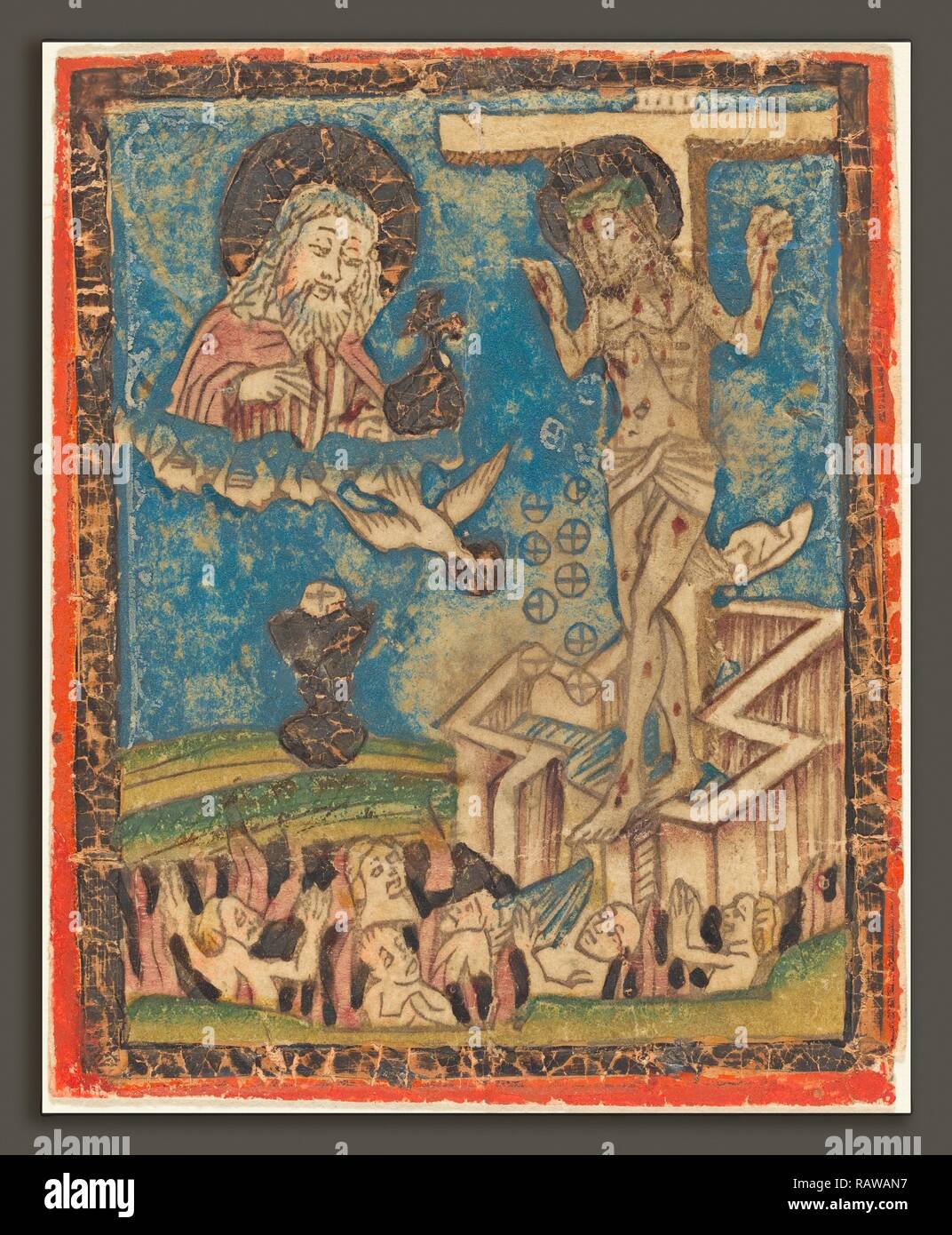 German 15th Century, Allegory of the Eucharist, 1470-1490, hand colored ...