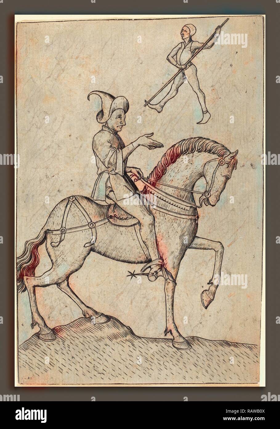 Master E.S. (German, active c. 1450 - active 1467), The Knight of Men ...