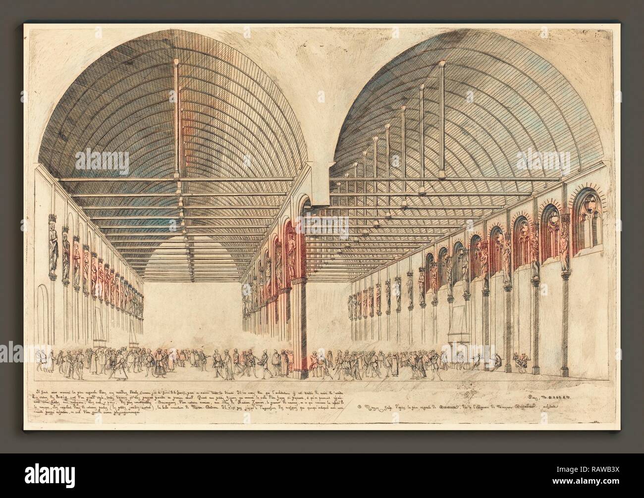 Charles Meryon (French, 1821 - 1868), La salle des pas-perdus à l ...