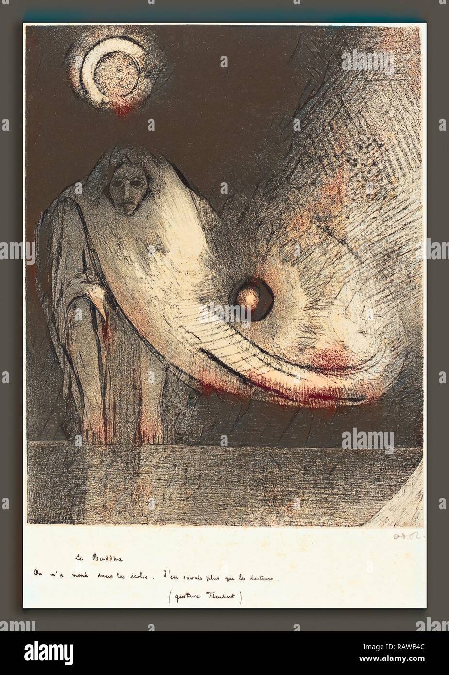 Odilon Redon (French, 1840 - 1916), Le Buddha, 1895, lithograph ...