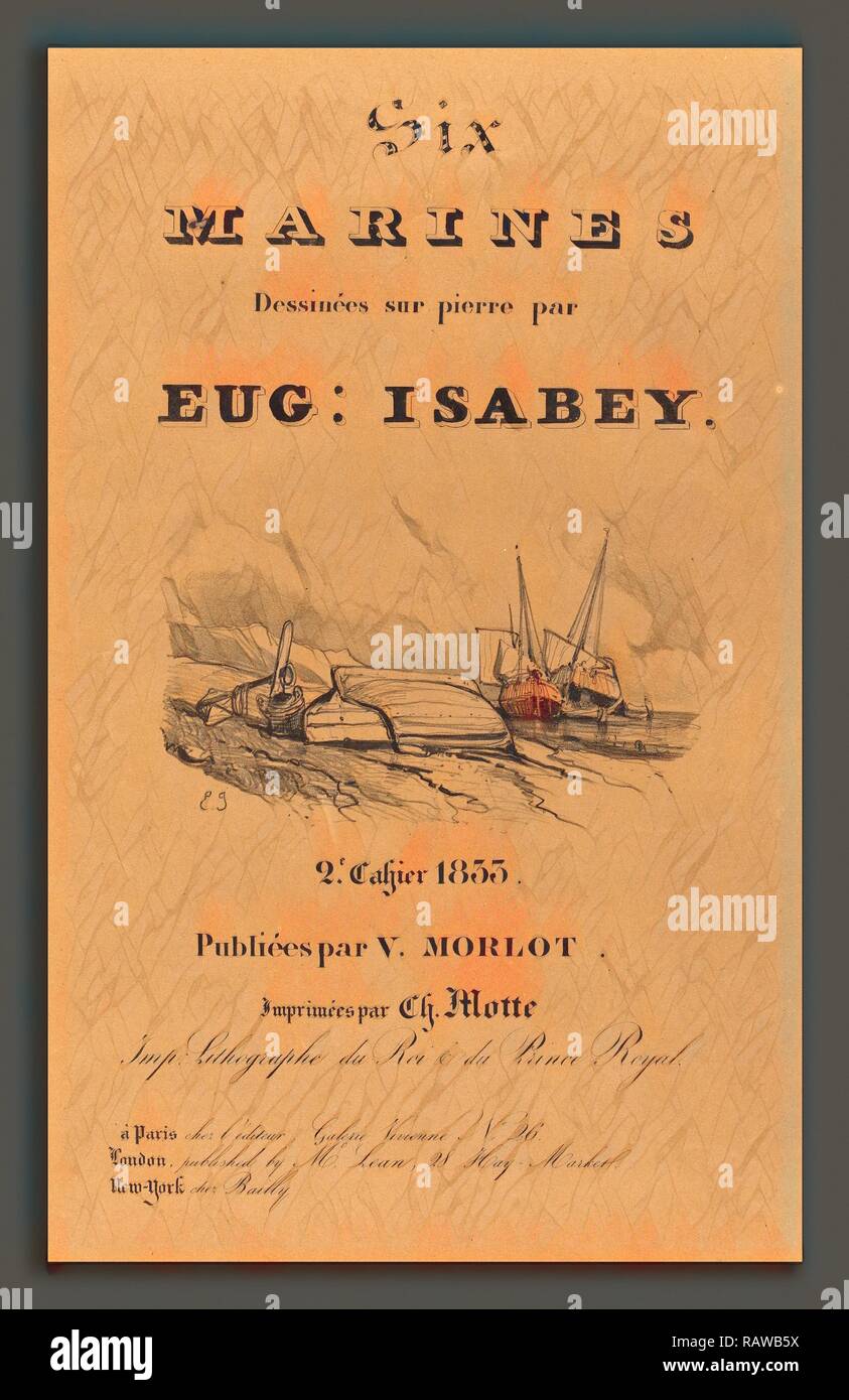 Eugène Isabey (French, 1803 - 1886), Six marines, 1833, lithograph ...