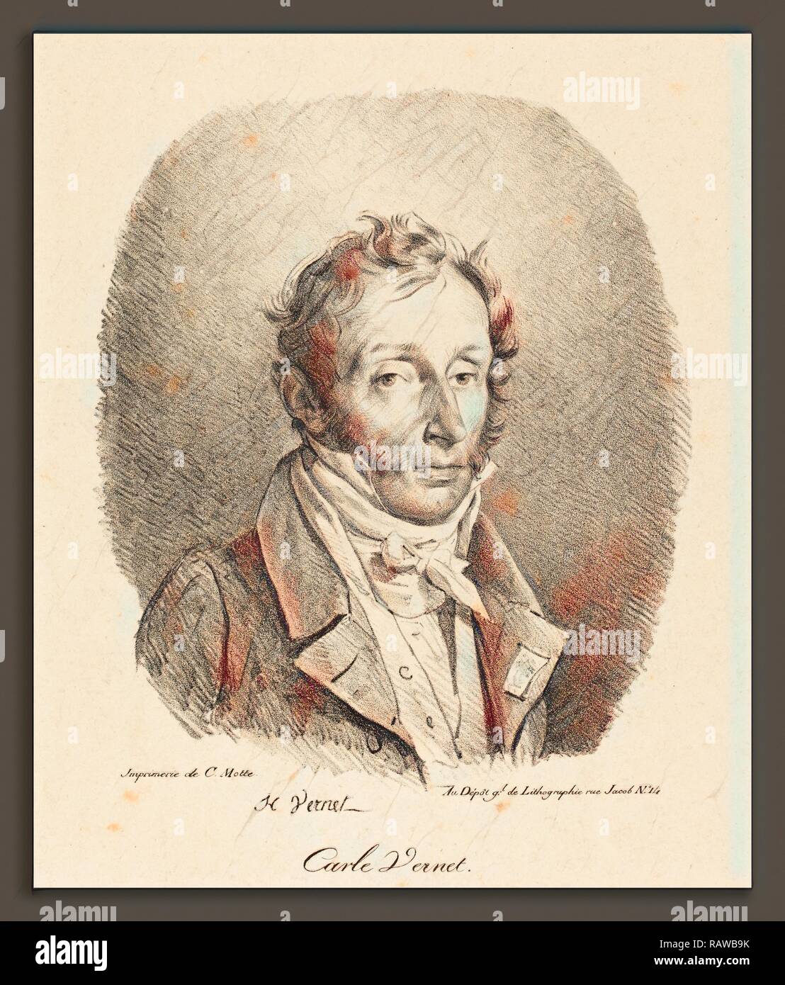 Horace Vernet (French, 1789 - 1863), Bust of Carle Vernet, 1817 ...