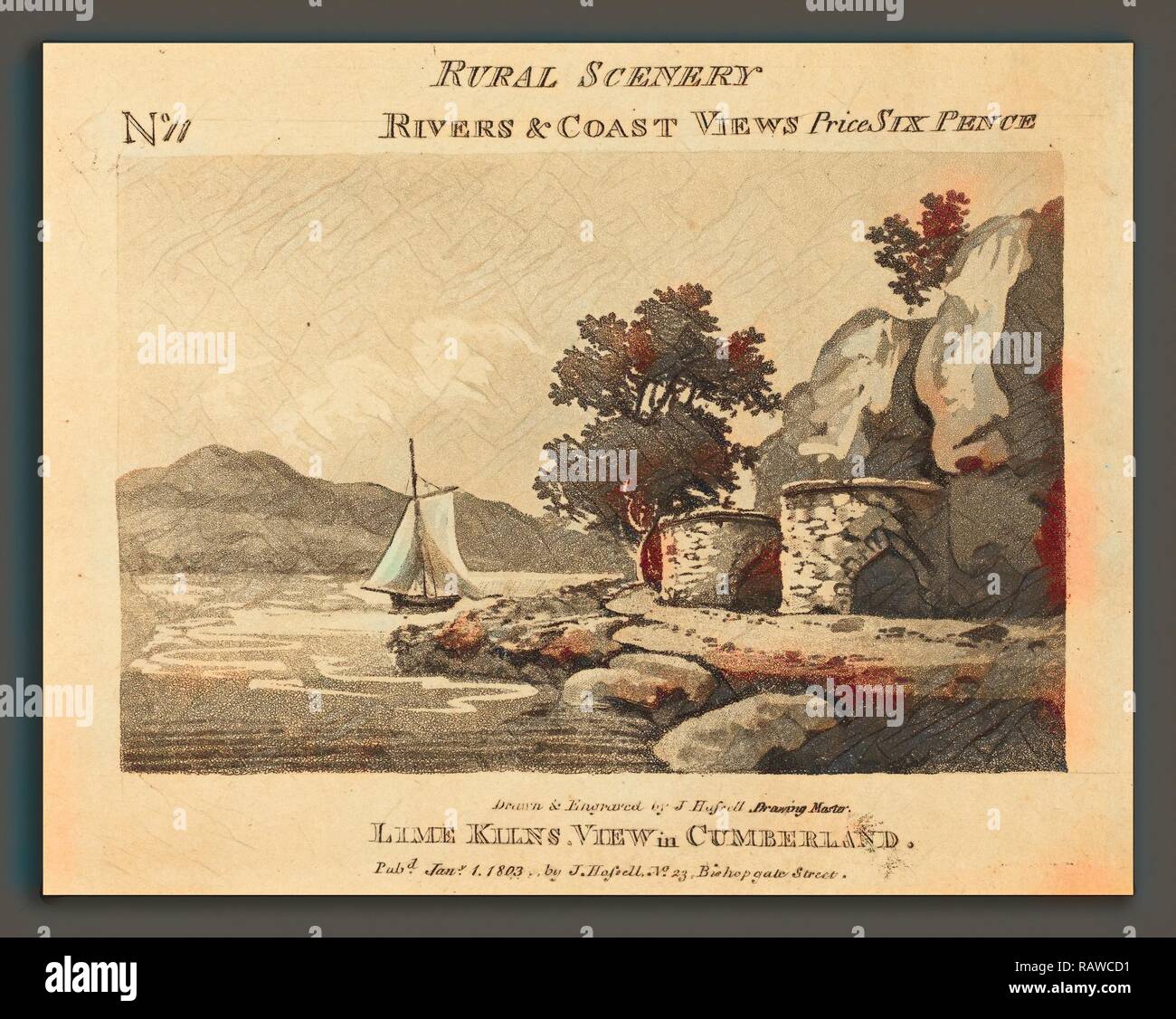 John Hassell (British, 1767 - 1825), Lime Kilns, View in Cumberland ...