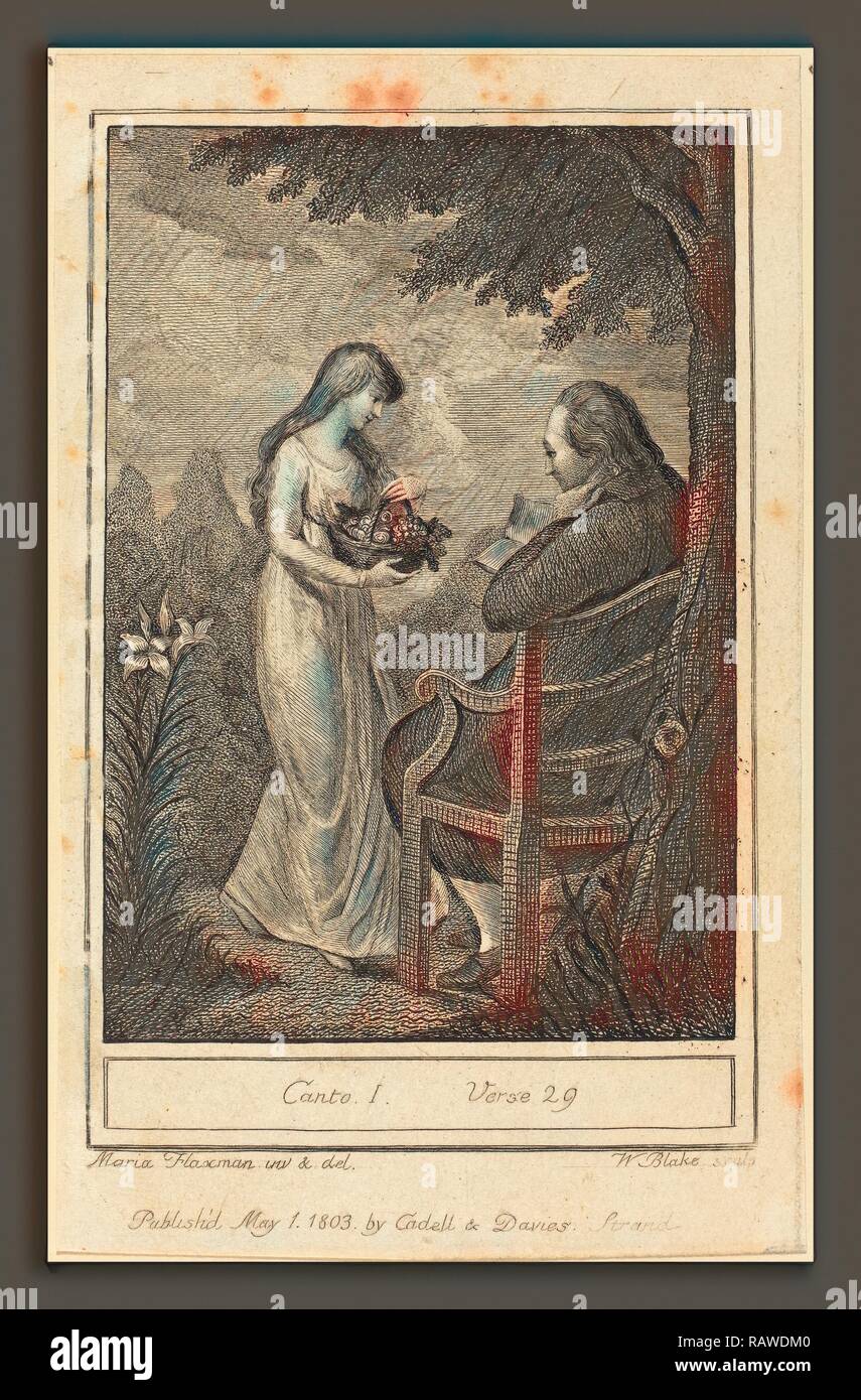 William Blake after Mary Ann Flaxman (British, 1757 - 1827), Canto I ...