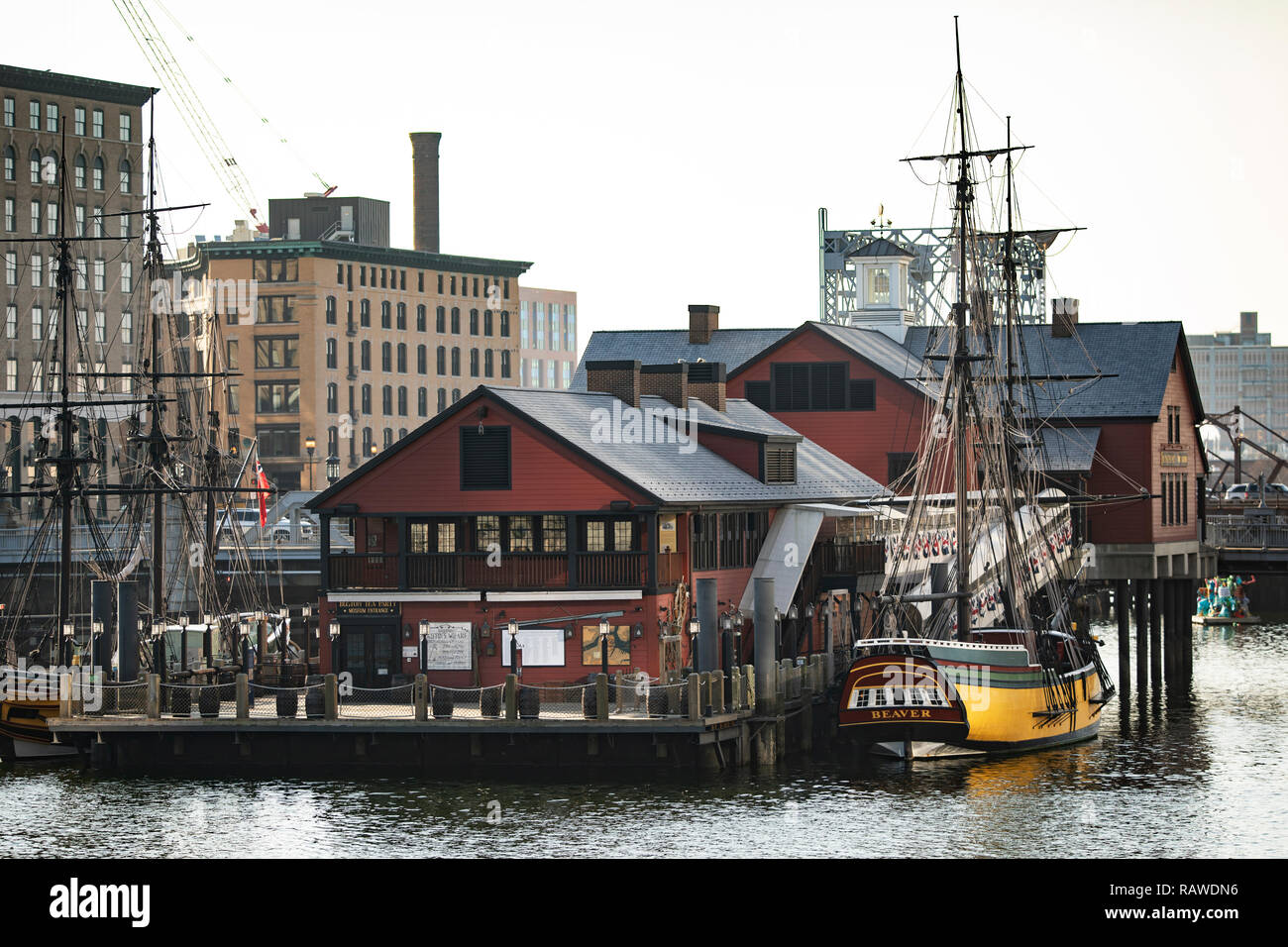 Boston tea party ships beaver hi-res stock photography and images - Alamy