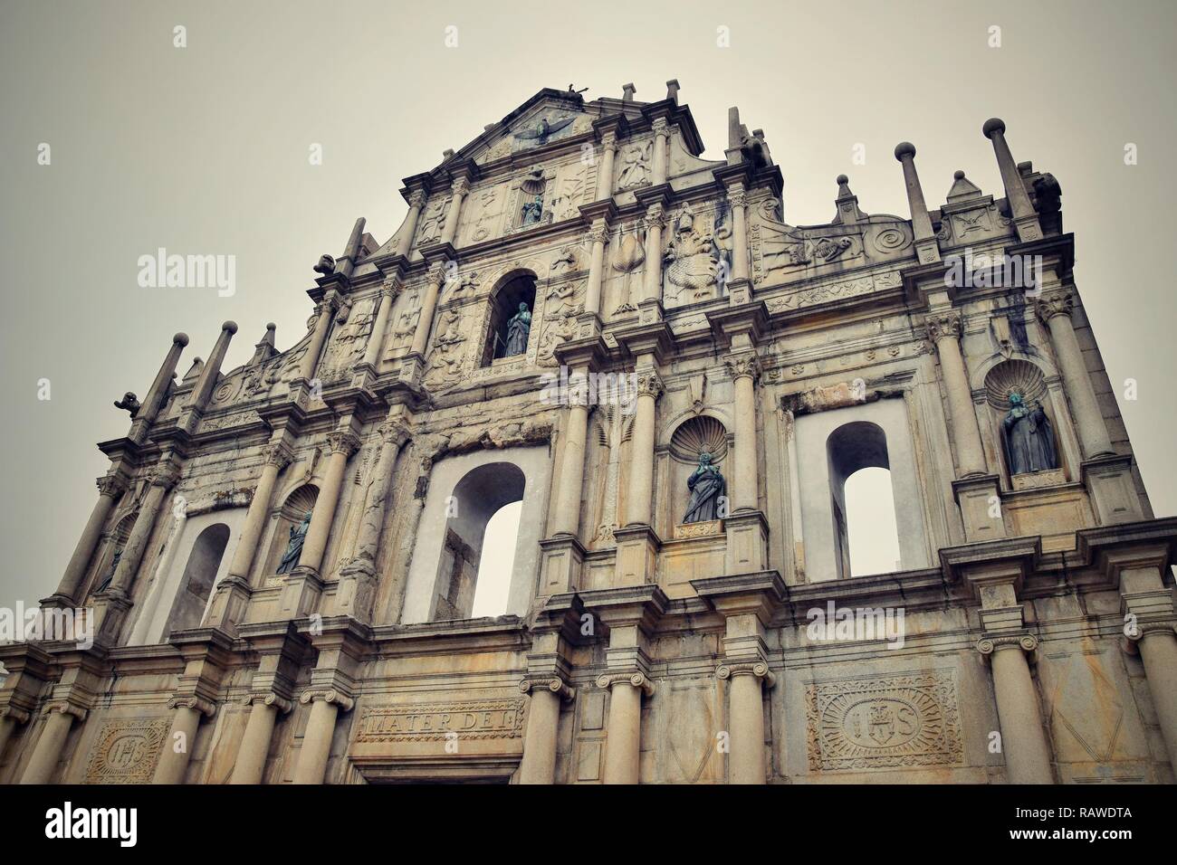 Ruins of St. Paul´s Church in centre of Macao Stock Photo - Alamy