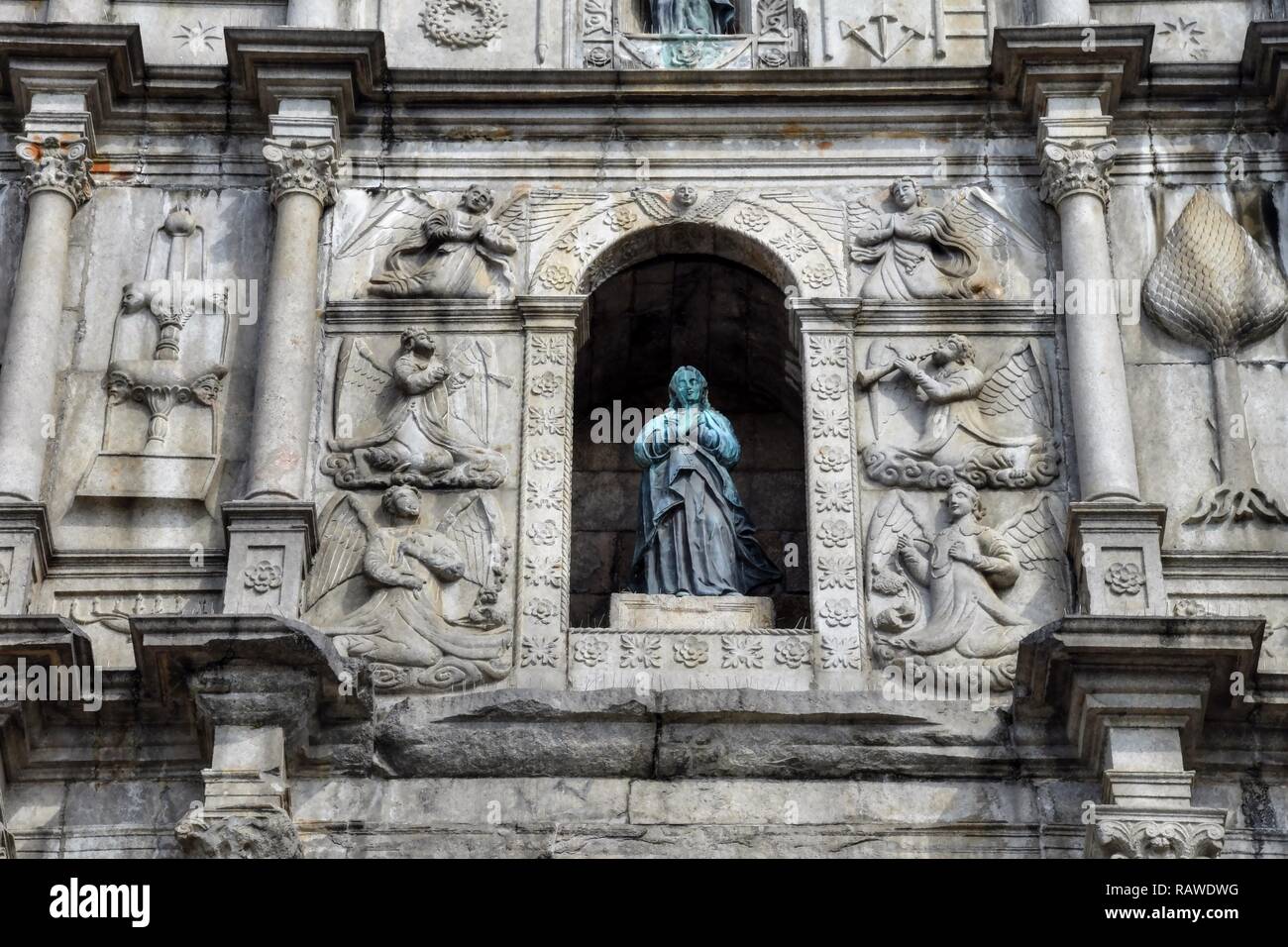 Ruins of St. Paul´s Church in centre of Macao Stock Photo - Alamy