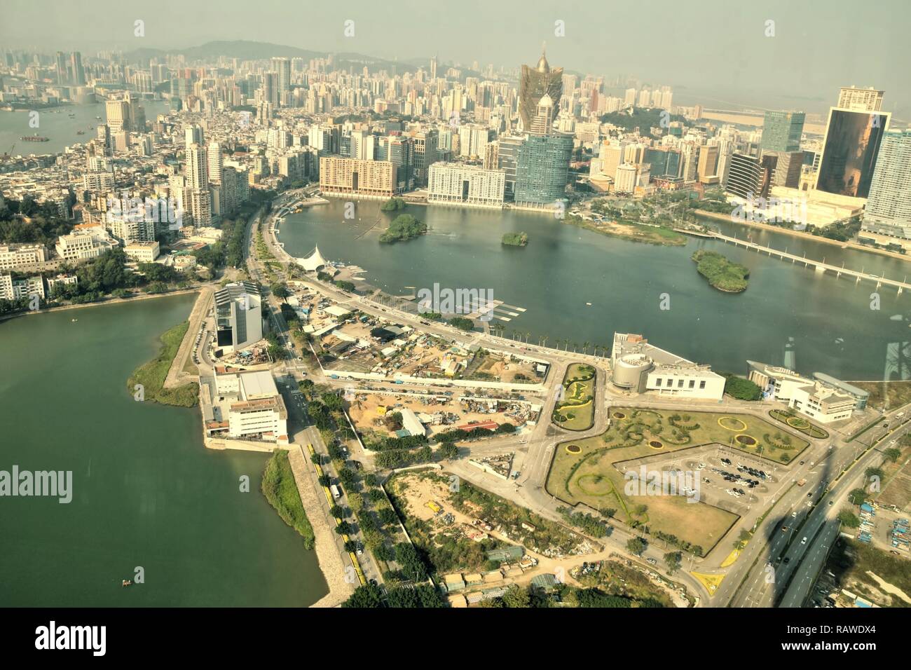Macao Downtown cityscape skyline view Stock Photo - Alamy