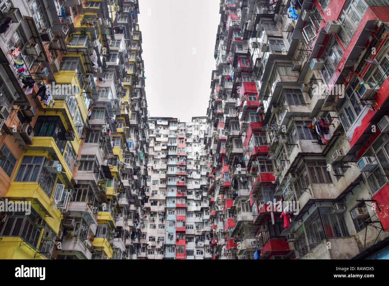 High density old residential building in Hong Kong Stock Photo - Alamy