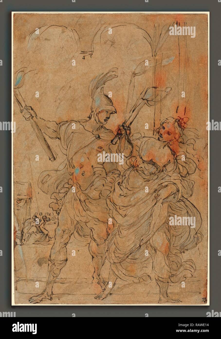 Lodovico Carracci (Italian, 1555 - 1619), Alexander and Thaïs Setting ...