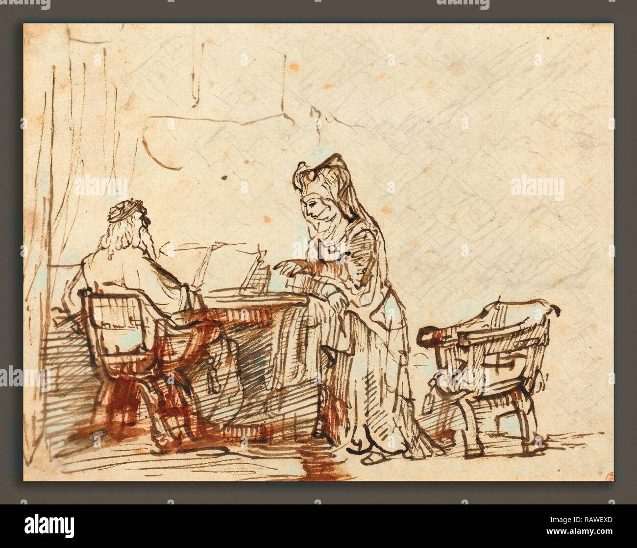 after Rembrandt van Rijn, Hannah Rejecting the Reproaches of the ...