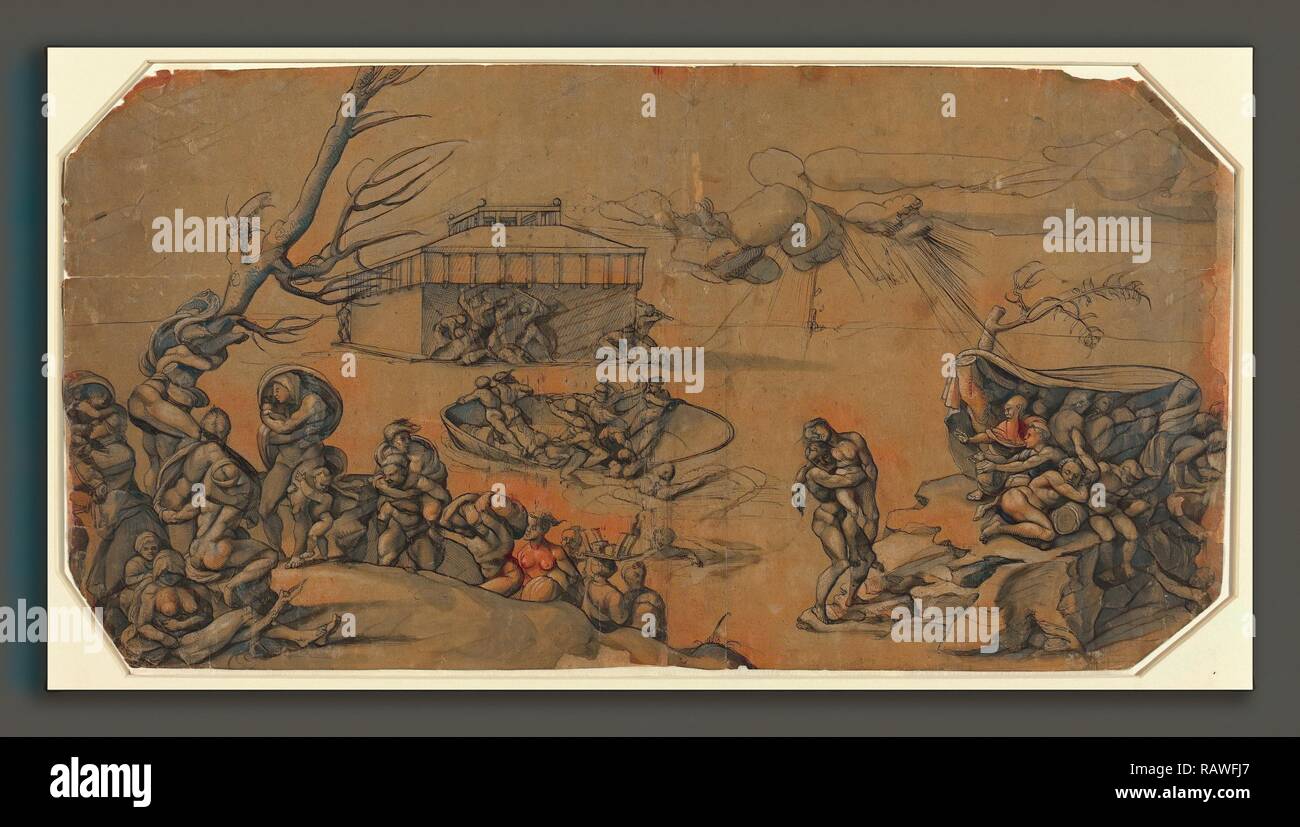 Georg Pencz after Michelangelo (German, c. 1500 - 1550), The Flood ...