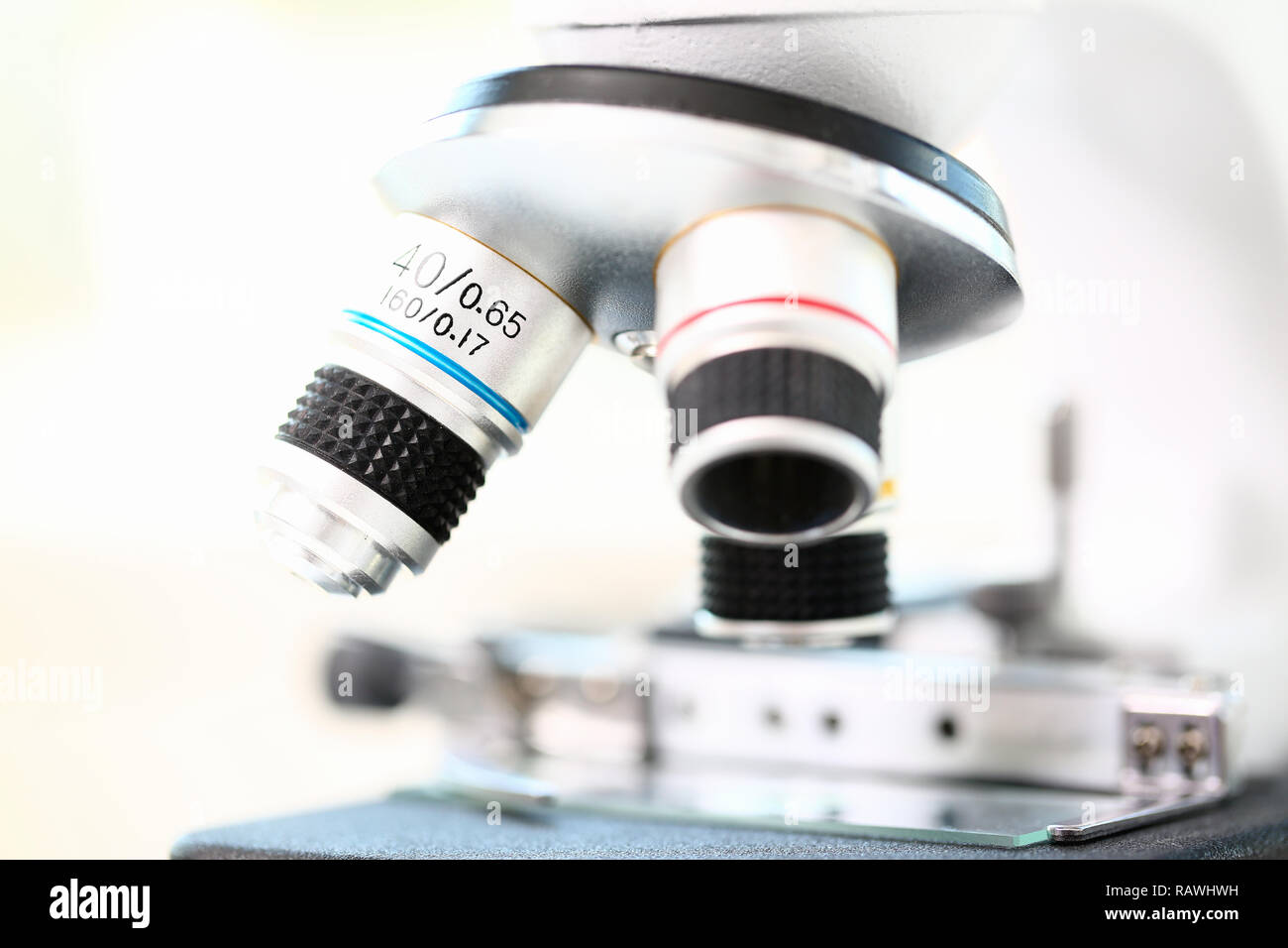 Head microscope on the background laboratory Stock Photo - Alamy
