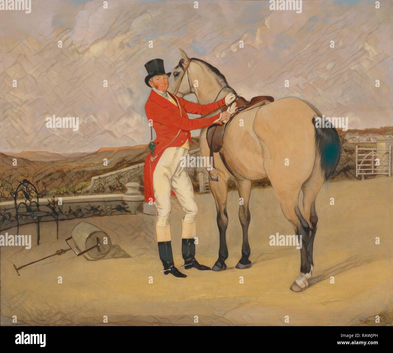 James Taylor Wray of the Bedale Hunt with his Dun Hunter Possibly ...