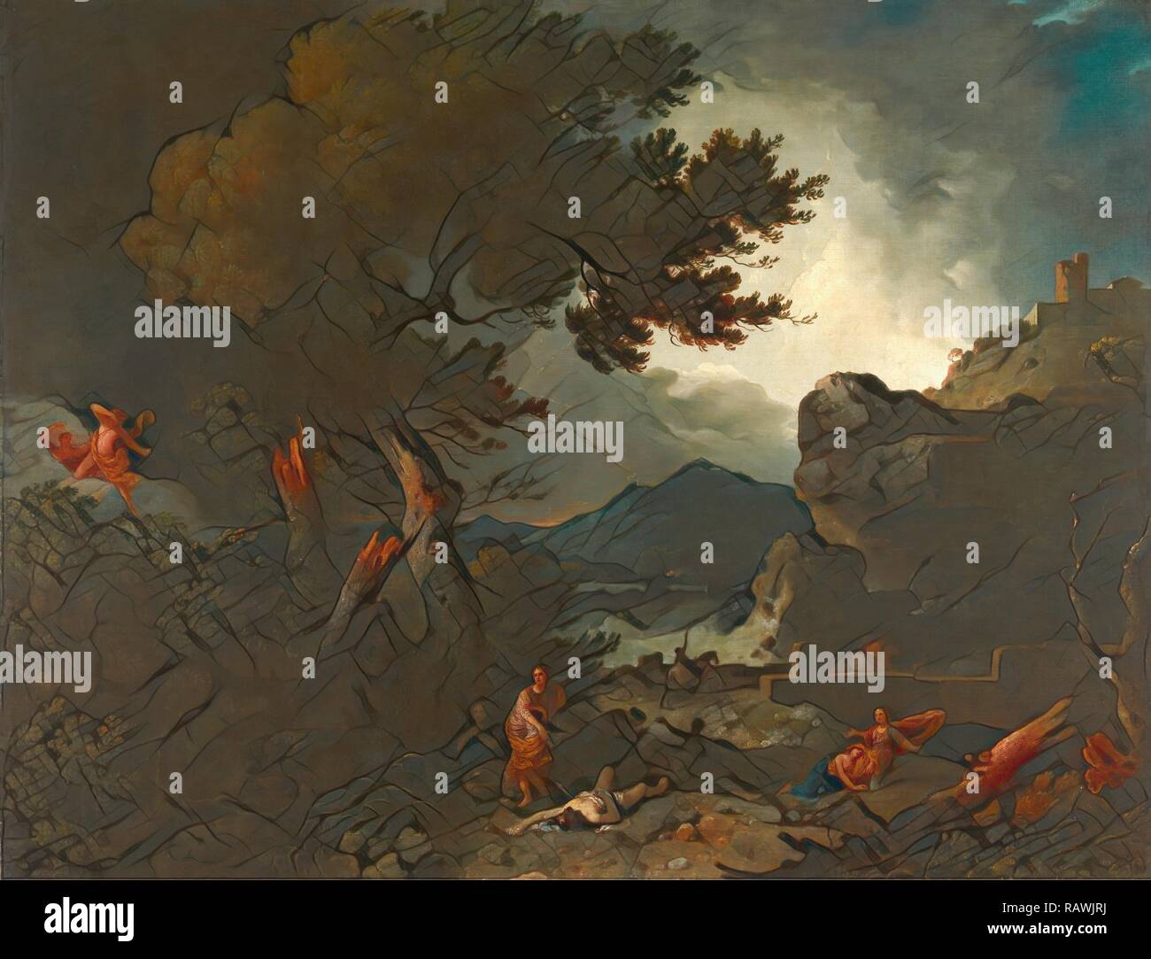 The Destruction of the Children of Niobe A large landskip with the ...