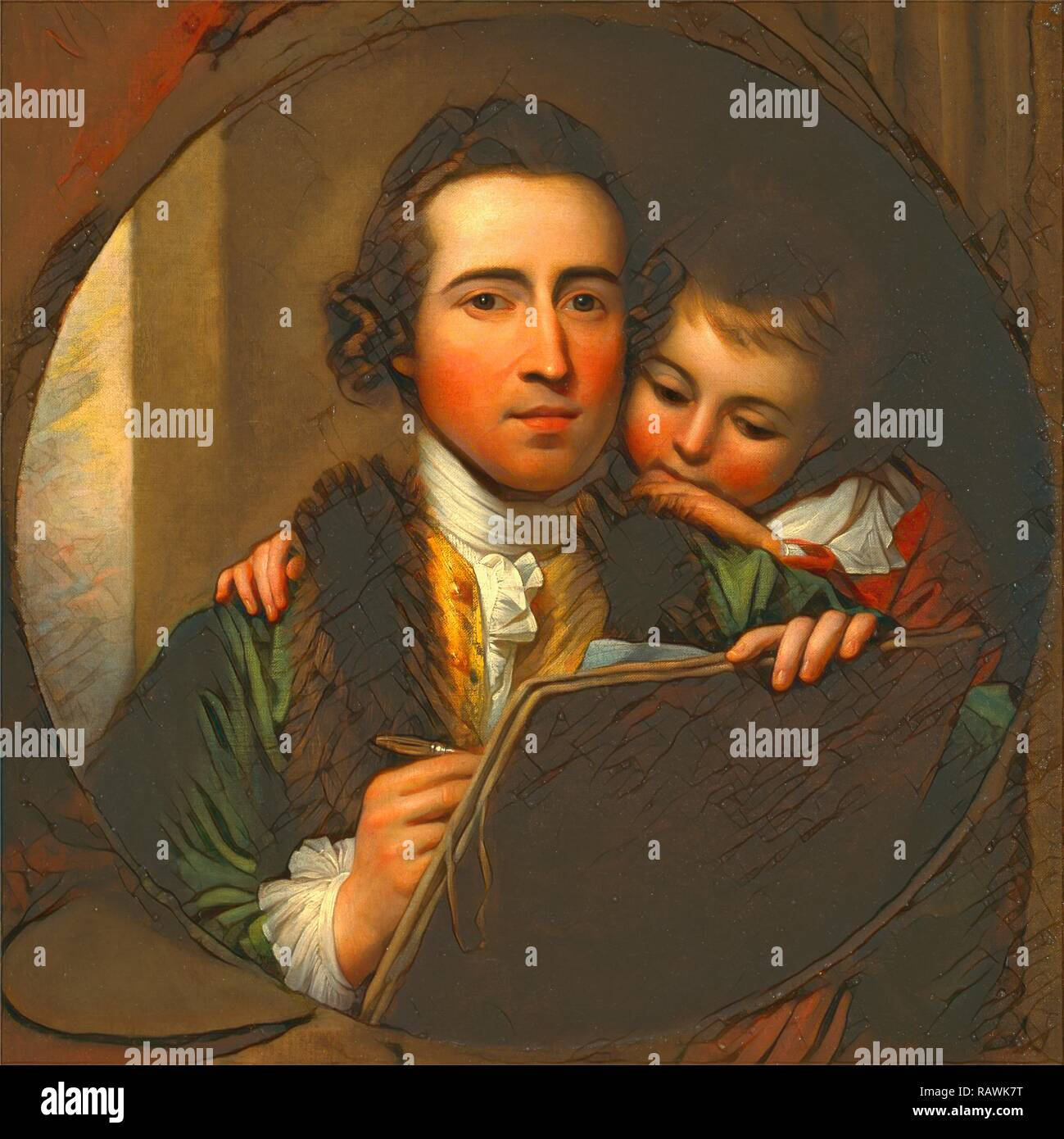 The Artist and His Son Raphael Self-Portrait with Raphael West ...