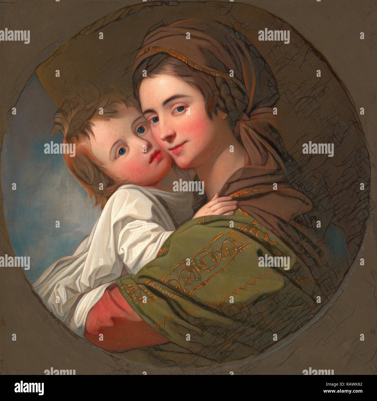 The Artist's Wife Elizabeth and Their Son Raphael Mrs. Benjamin West ...